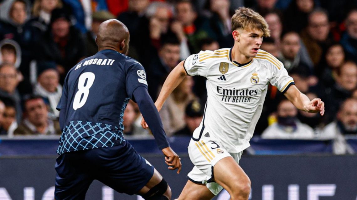 Nico Paz debutó con victoria en el Real Madrid | 442