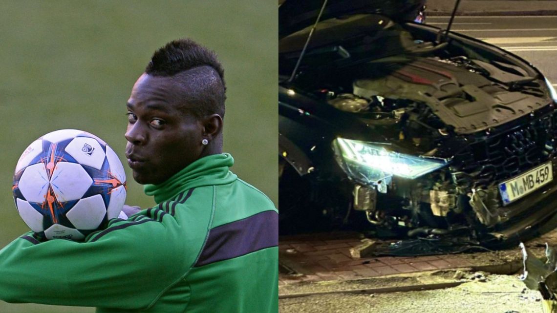 Mario Balotelli sufrió un accidente automovilístico y salió ...