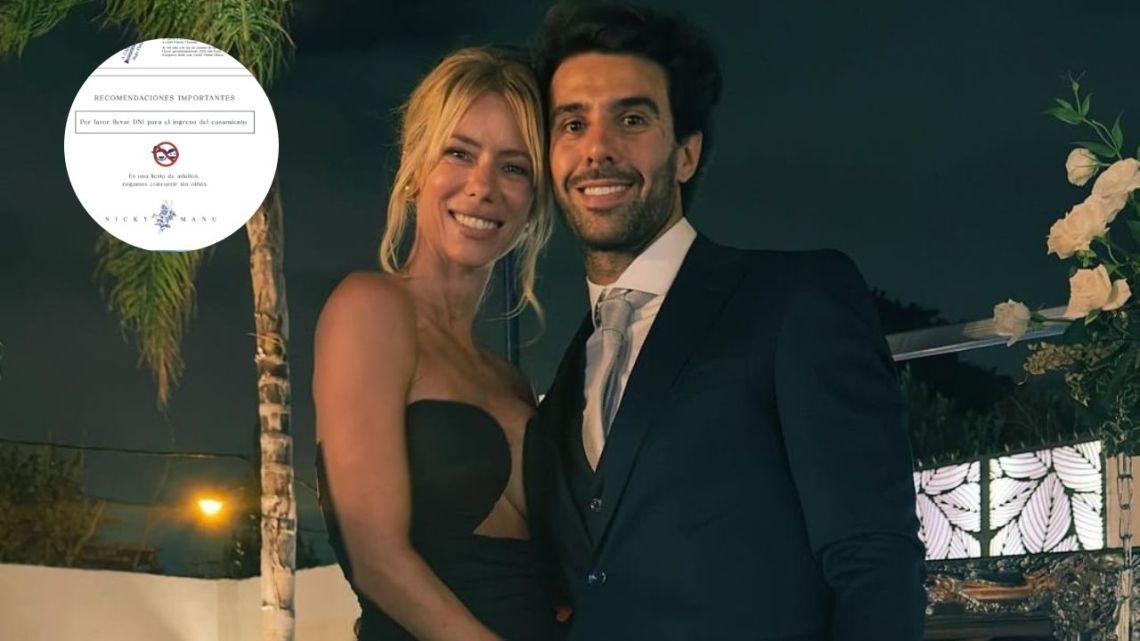 Nicole Neumann y Manu Urcera le pidieron a sus invitados que vayan sin ...