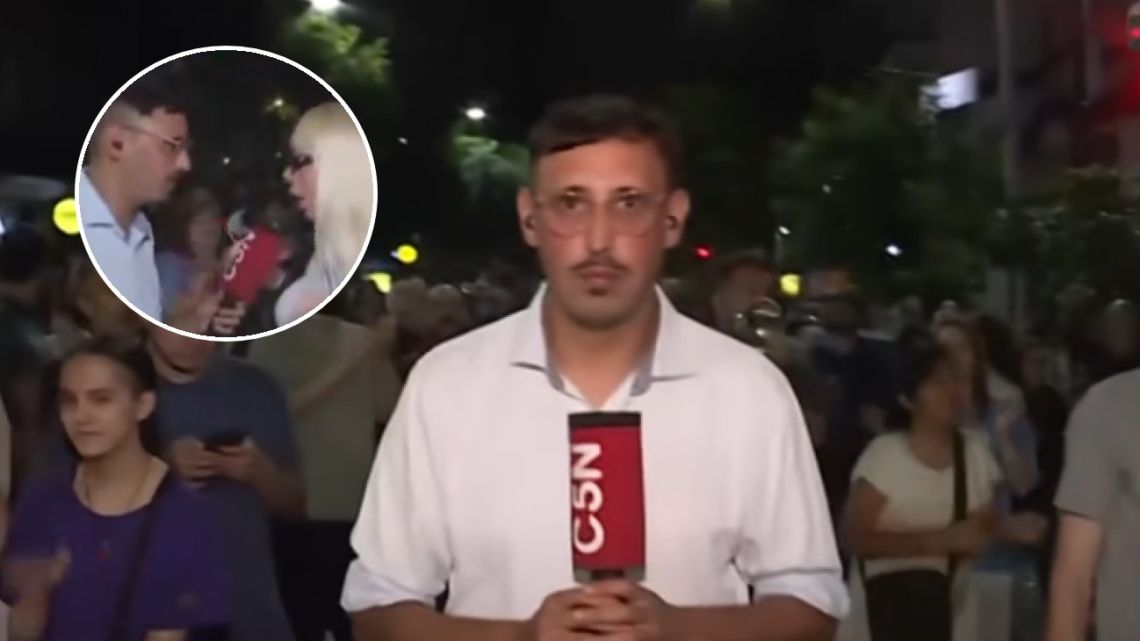 Intentaron seducir a un notero de C5N en pleno cacerolazo y se volvió ...