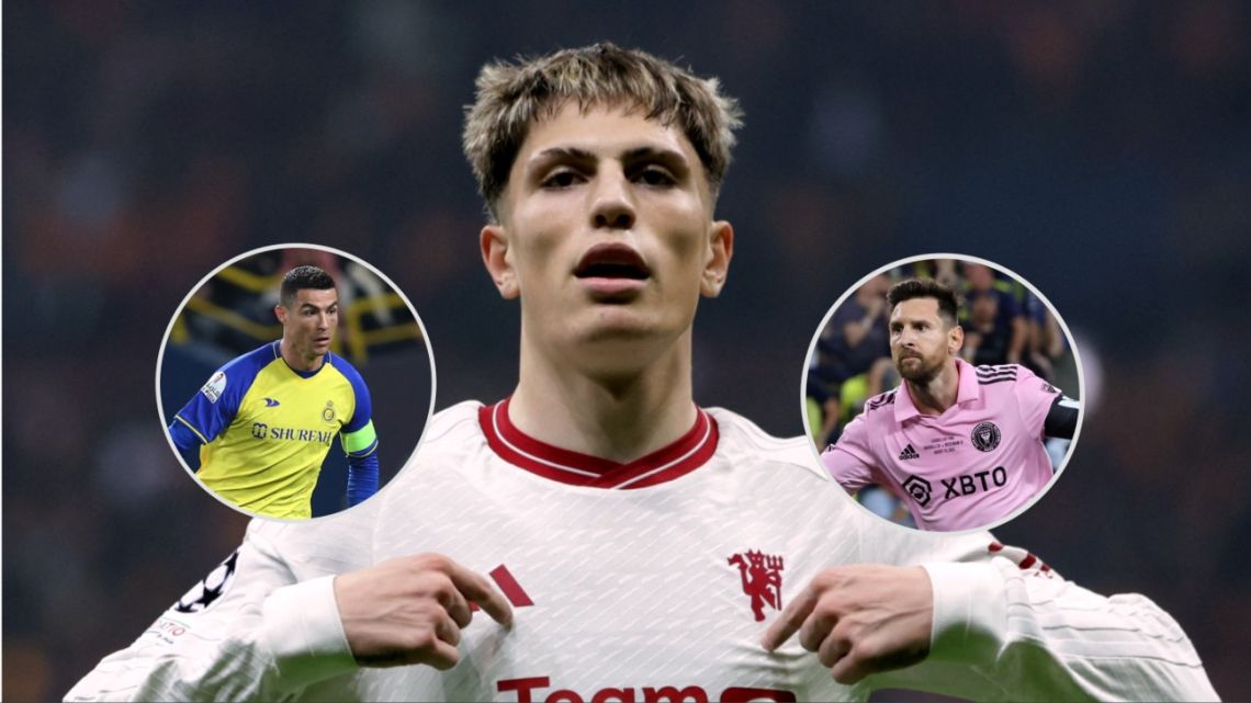 ¿Messi o Cristiano Ronaldo? Alejandro Garnacho reveló a quién admira ...