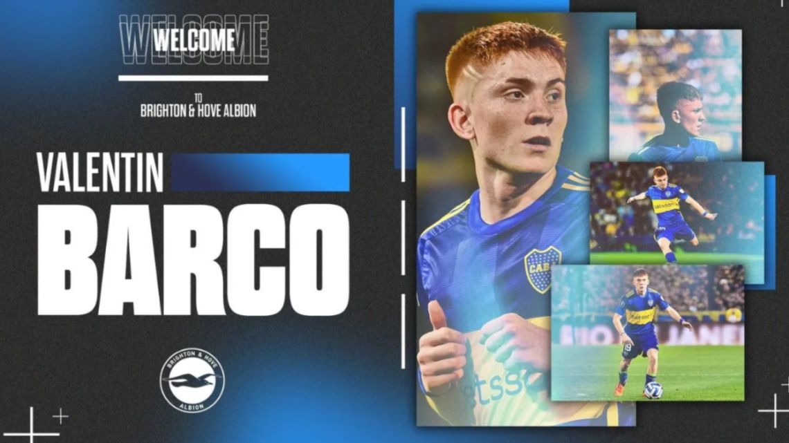 Oficial: Brighton presentó a Valentín Barco como su nuevo "chico ...