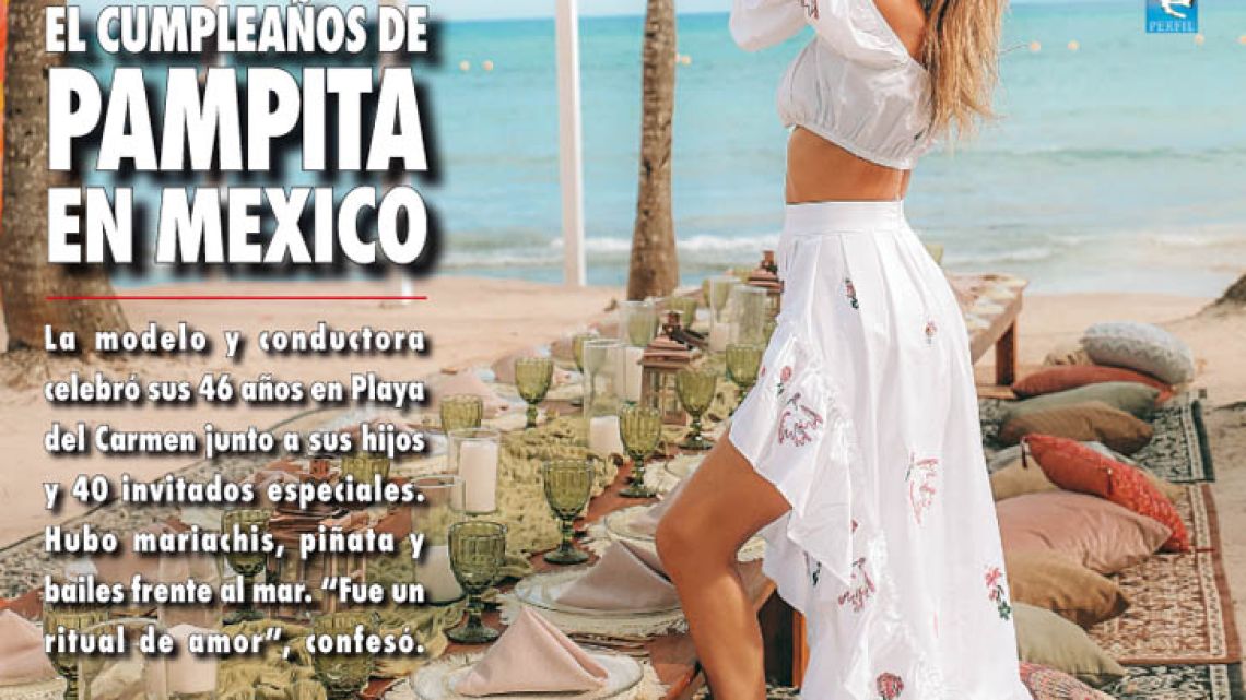 Pampita en la tapa de Caras con el festejo de su cumpleaños en México ...