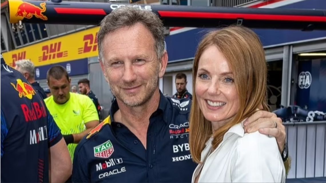 Geri Halliwell y Christian Horner con sus hijos, una familia unida pese ...
