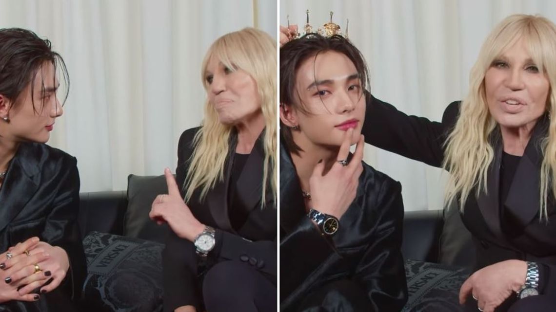 Donatella Versace coronó a Hyunjin, de Stray Kids, como "Príncipe de Versace" | Exitoina