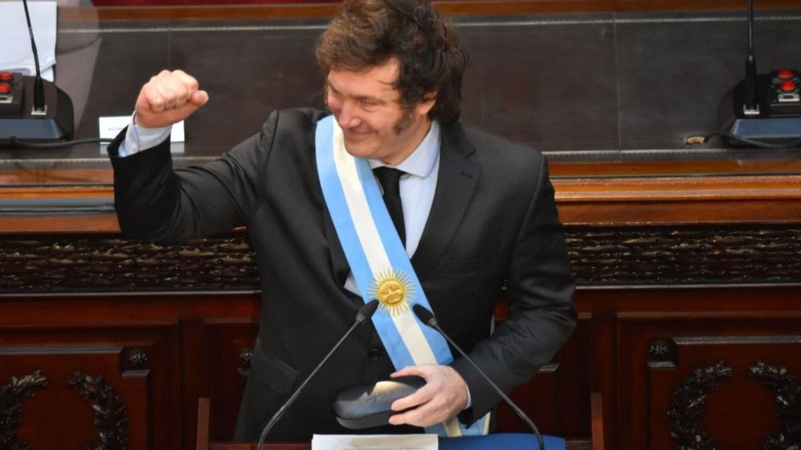Javier Milei inauguró las Sesiones en el Congreso y en las redes ...