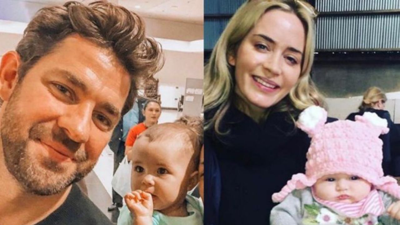Emily Blunt Y Su Marido John Krasinski, Bebé