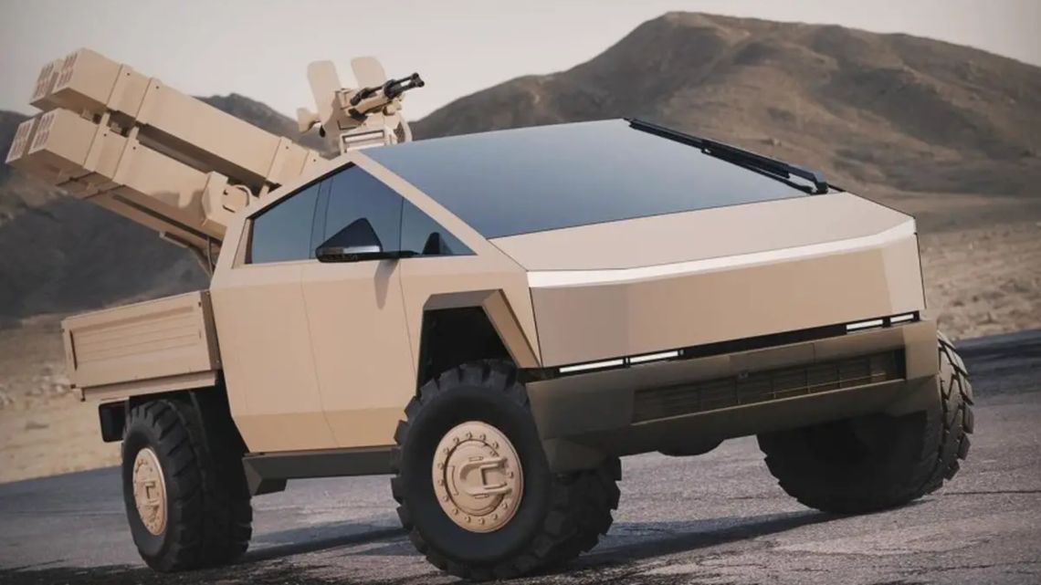 Así sería una Tesla Cybertruck militar | Parabrisas