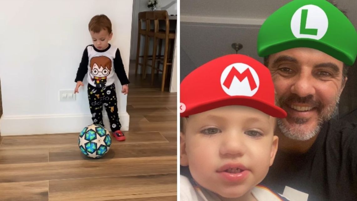 Fabián Cubero mostró cómo juega Luca Cubero al fútbol | Caras