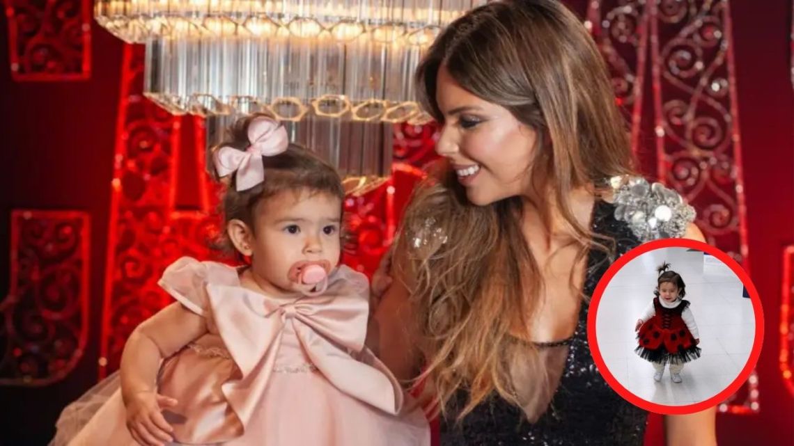 Vestido rojo y negro, el look que eligió Sarah Burlando para acompañar ...