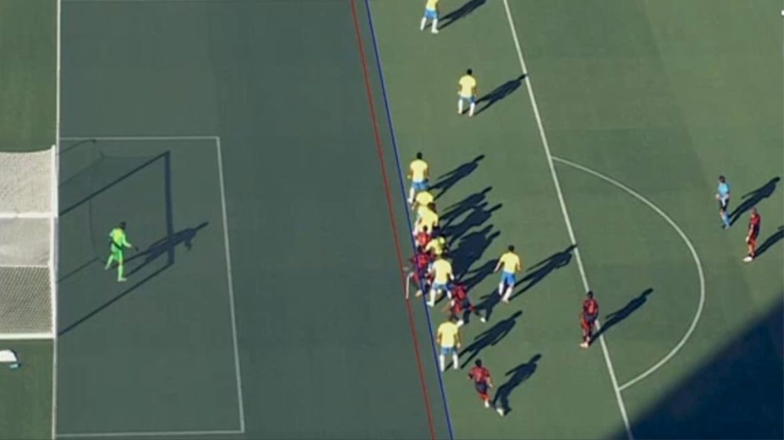 El polémico y milimétrico offside que le cobraron a Colombia contra ...