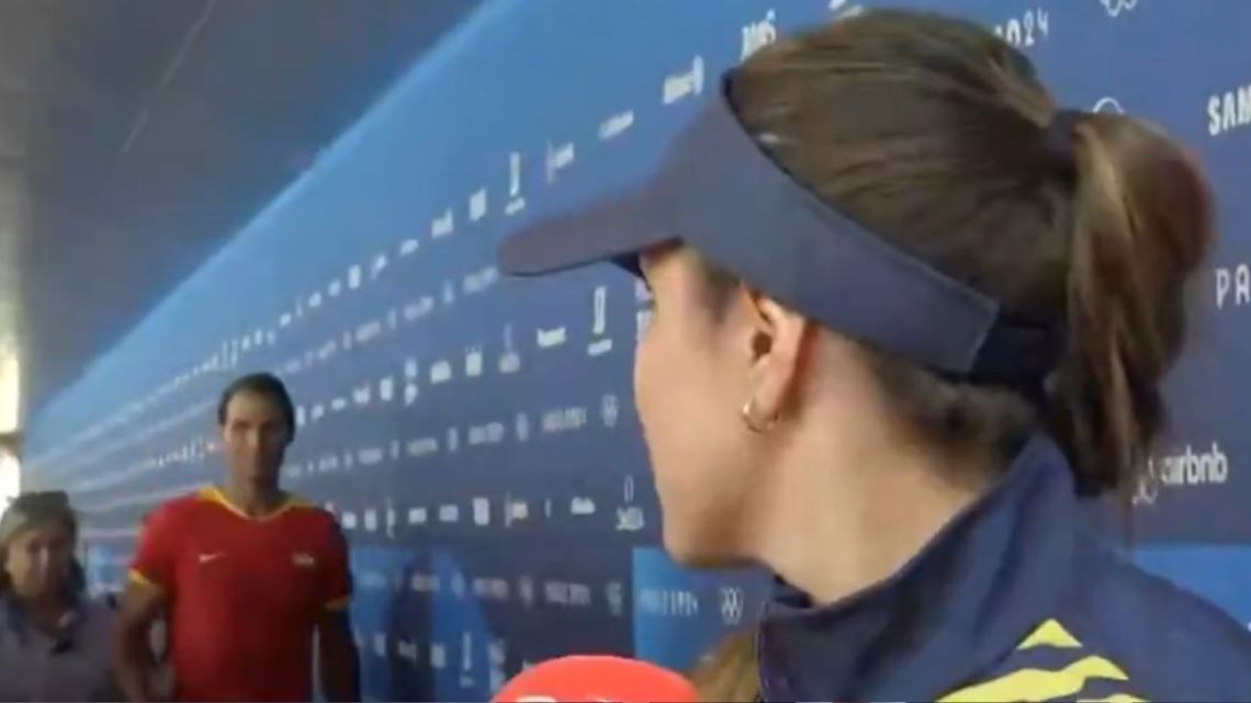 La desopilante reacción de una tenista colombiana cuando vio a Rafael Nadal: "Está como ...
