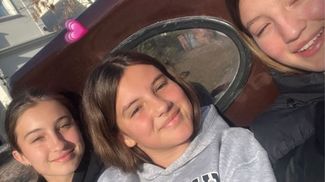 Allegra Cubero, Sienna Cubero e Indiana Cubero compartieron un momento ...