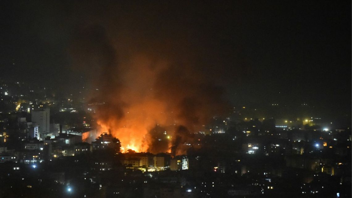 Israel siguió bombardeando Beirut durante la madrugada: incendios y ...