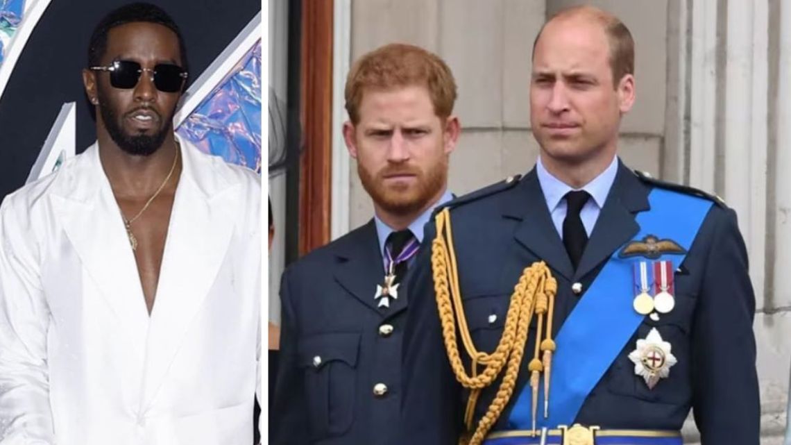 Los príncipes William y Harry escaparon a las escandalosas fiestas de Sean "Diddy" Combs ...