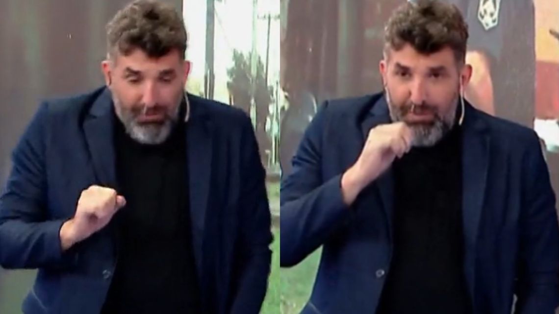 El asqueroso momento de Diego Moranzoni en pleno vivo de Crónica que se ...