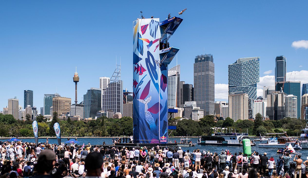 Frente a la Opera de Sidney terminó la competencia anual de clavados ...
