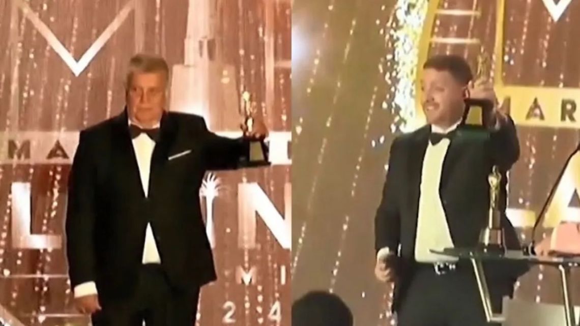 El enojo de Luis Ventura con Jonatan Viale tras ganar el Martín Fierro ...