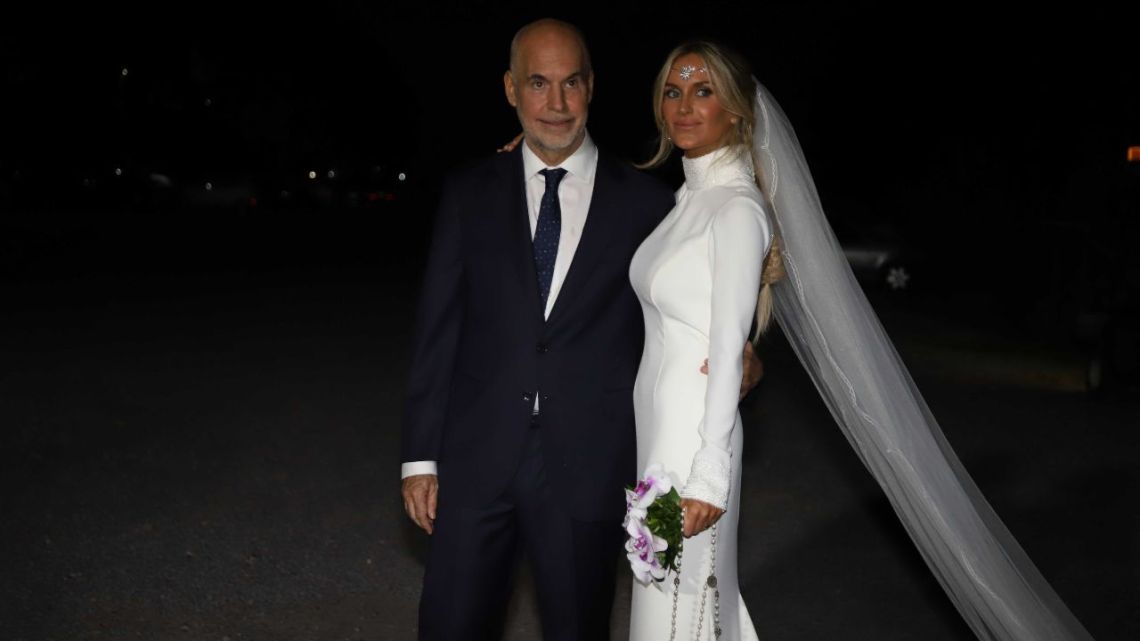 El increíble look de Milagros Maylin para su boda con Horacio Rodríguez ...