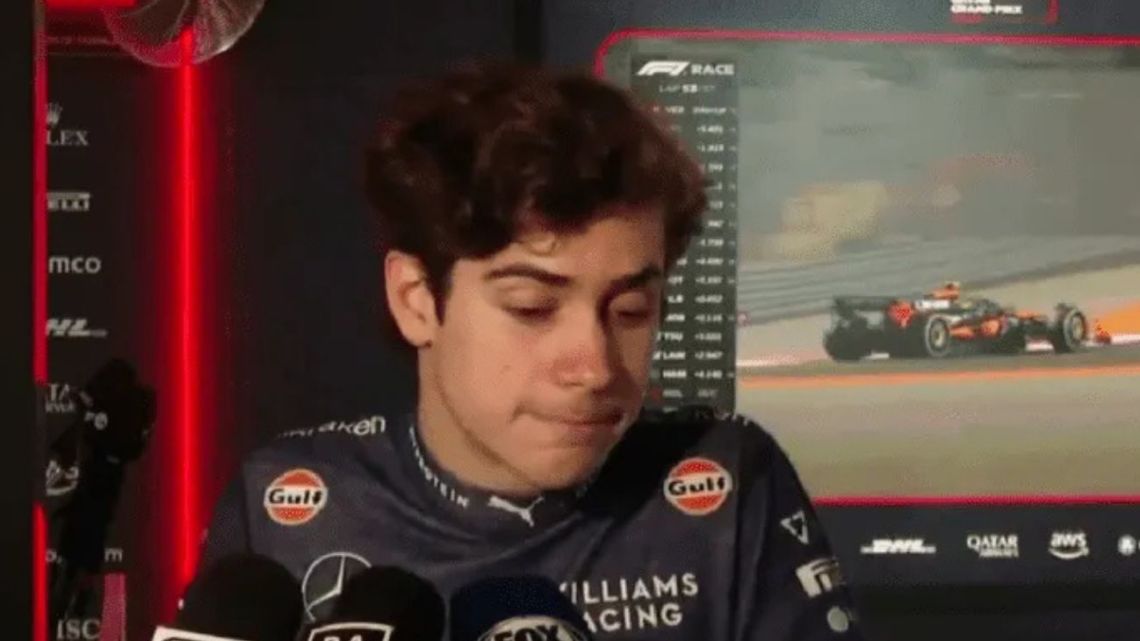La bronca de Franco Colapinto tras el choque en el GP de Qatar: "Fue una boludez lo que hicieron ...