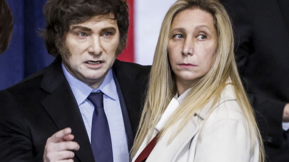 Javier y Karina Milei, en la jura de Trump: compartieron la tribuna VIP ...