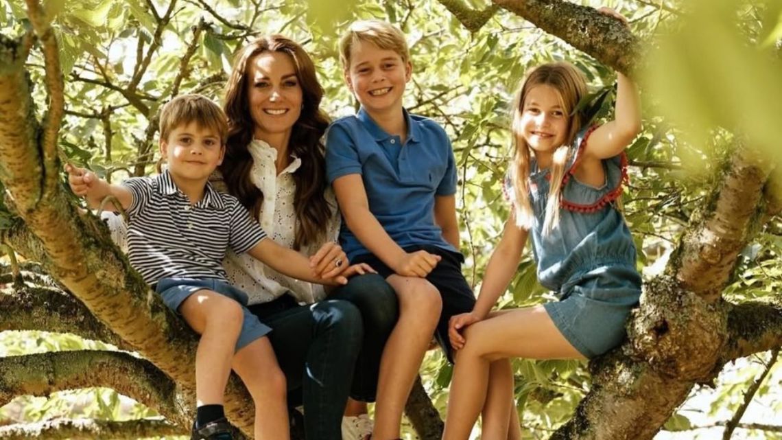 Con una foto tomada por el príncipe Louis, Kate Middleton hizo un ...