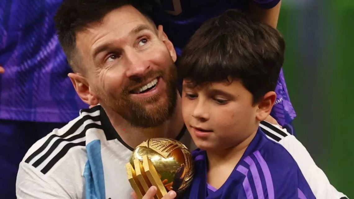 El video viral de Mateo Messi en donde gambetea a "lo Leo Messi" en un ...