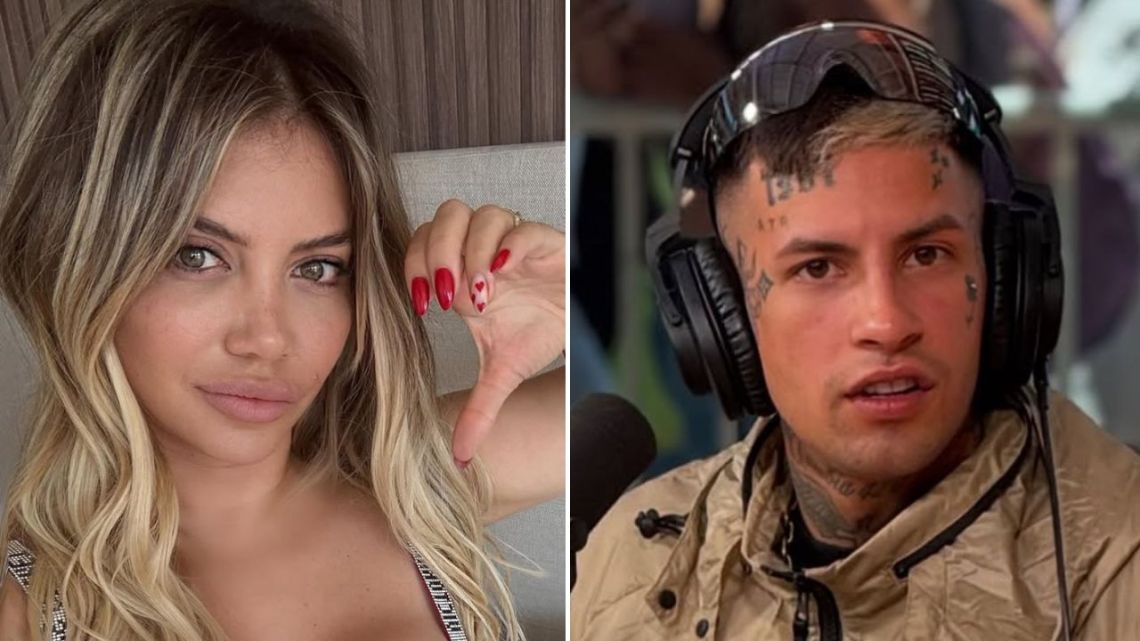 "Soy un hombre de palabra", L-Gante acompañó a Wanda Nara a filmar ...