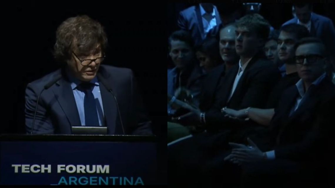 Se conoció un video de Hayden Davis aplaudiendo a Milei mientras ...