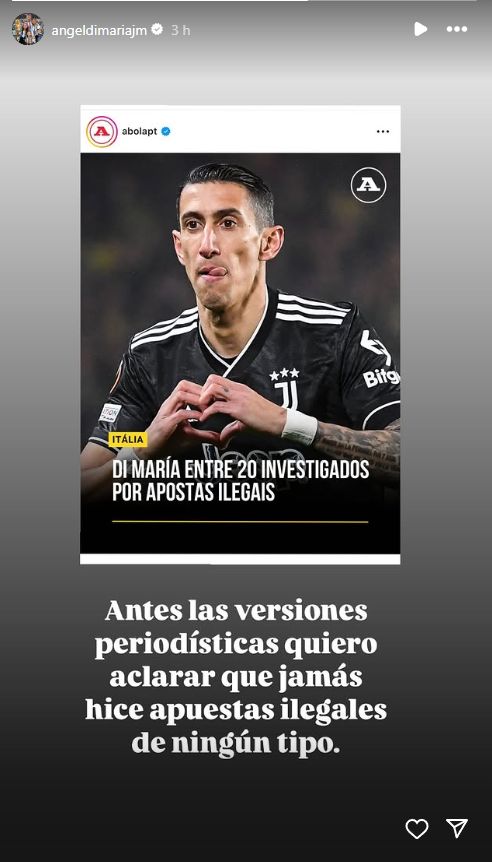 Di María y Paredes, acusados por apuestas ilegales, desmintieron los ...