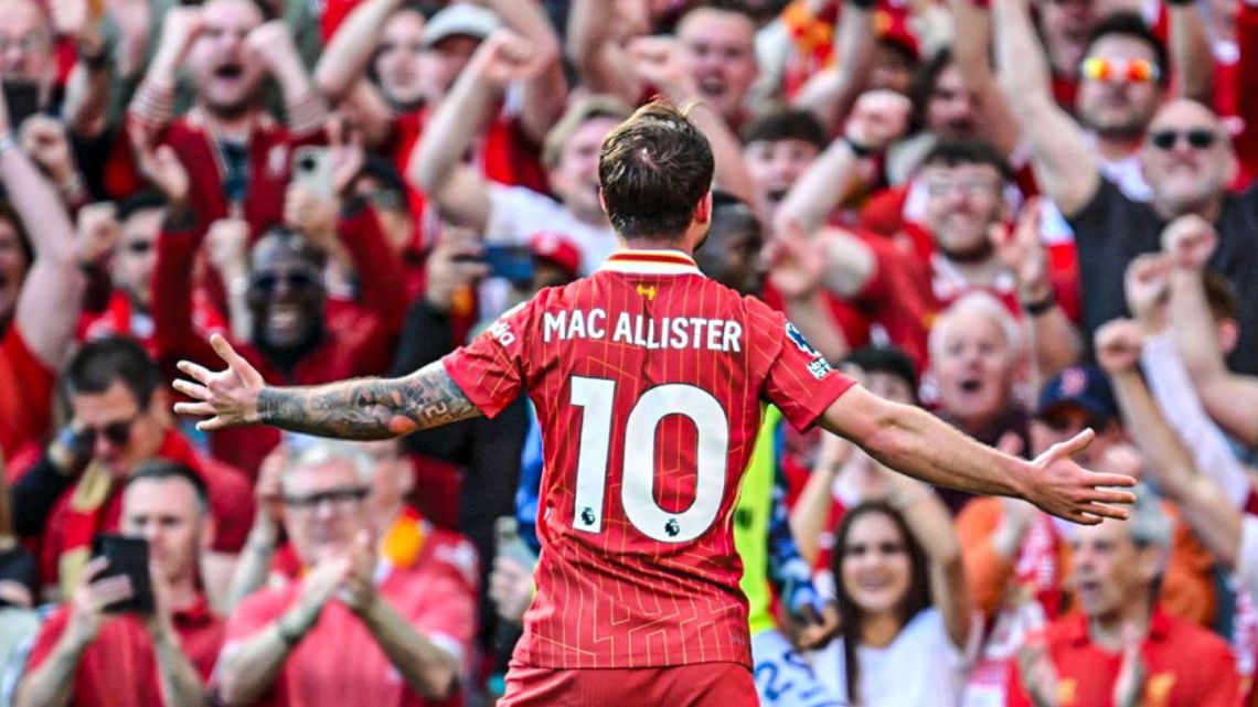 El Liverpool de Mac Allister goleó al Tottenham y se consagró campeón ...