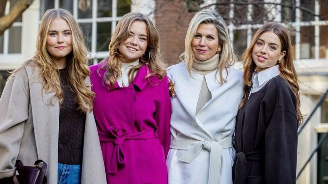 Confirman un dato inesperado de Máxima Zorreguieta y sus tres hijas, Amalia, Alexia y Ariane ...