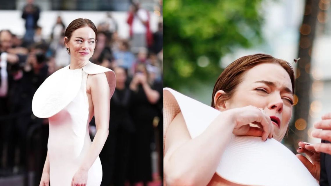 El susto que se llevó Emma Stone en la alfombra roja del Festival de Cannes | Exitoina