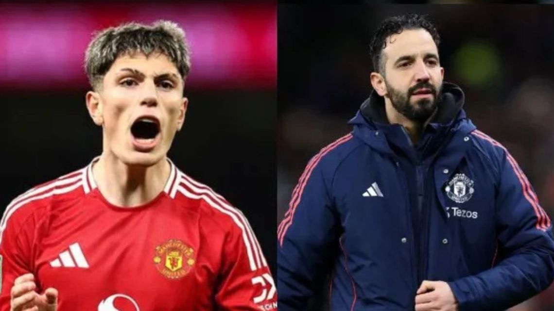 Garnacho explotó contra el DT Rubén Amorim y podría irse del Manchester ...