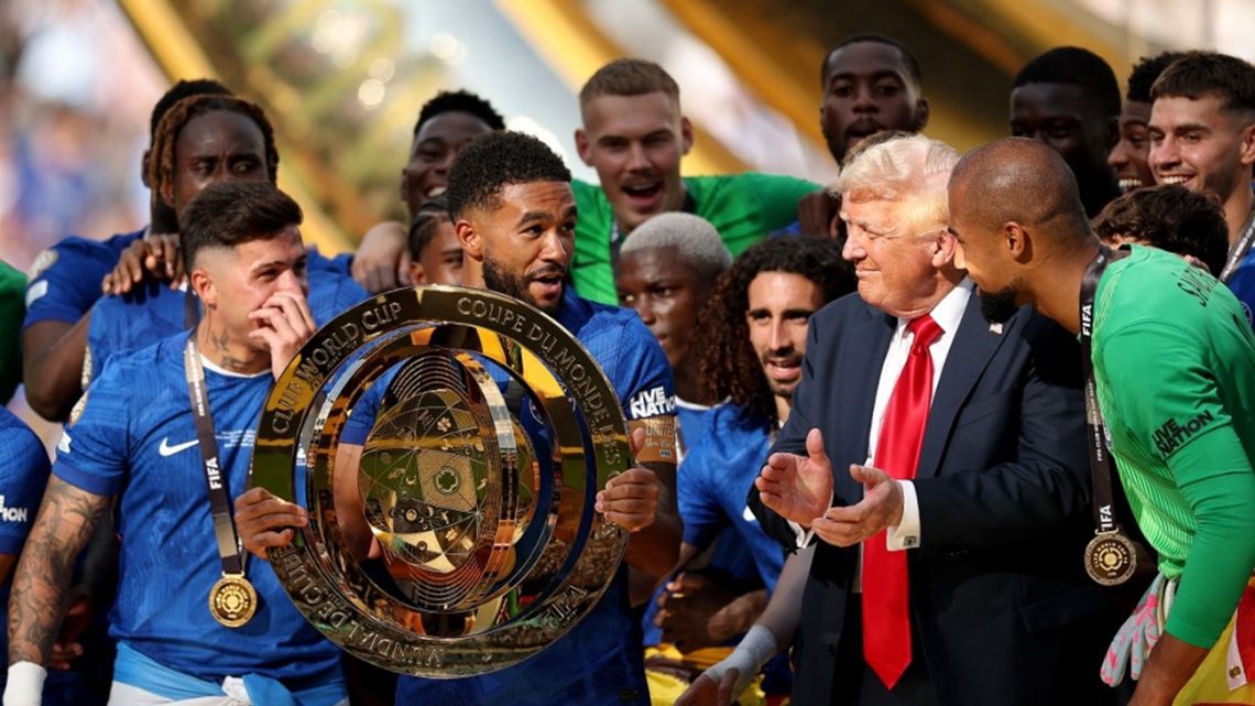 Donald Trump protagonizó la ceremonia previa a la final del Mundial de ...