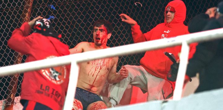 Blame game begins after fan violence at continental cup tie | Buenos ...