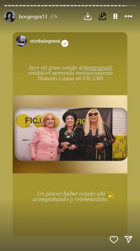 Mirtha Legrand y Susana Giménez acompañaron a Graciela Borges en un ...