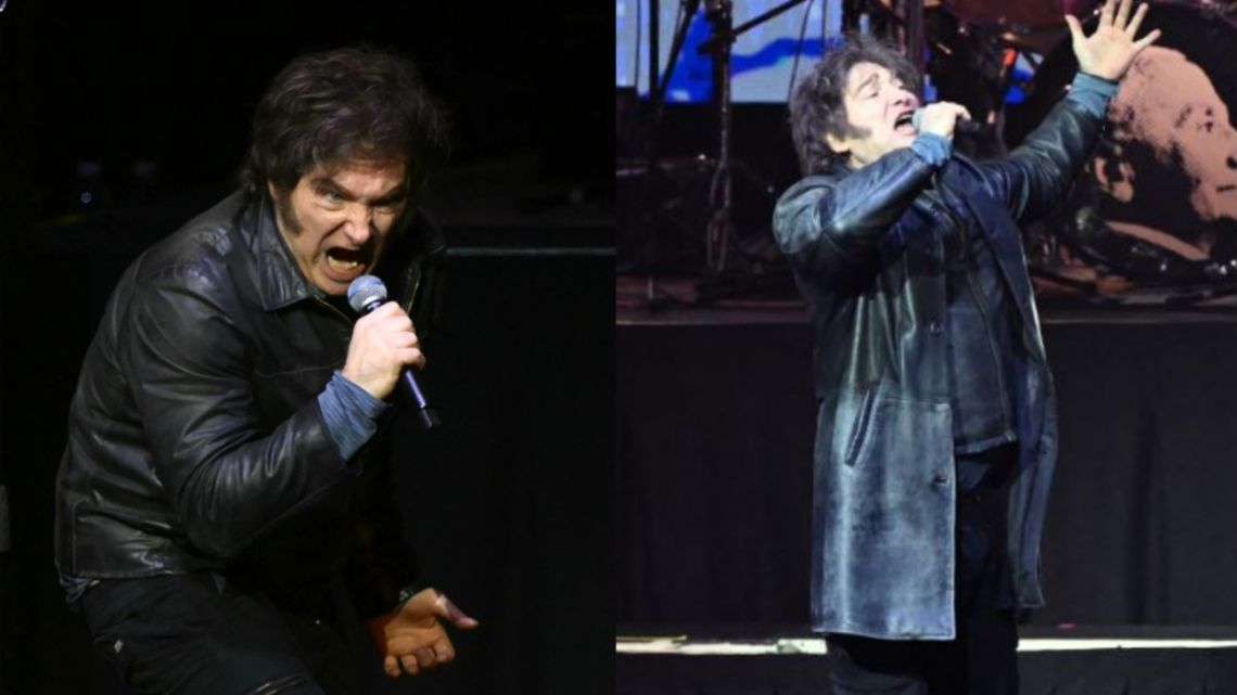El show musical de Javier Milei en el Movistar Arena: interpretó ...