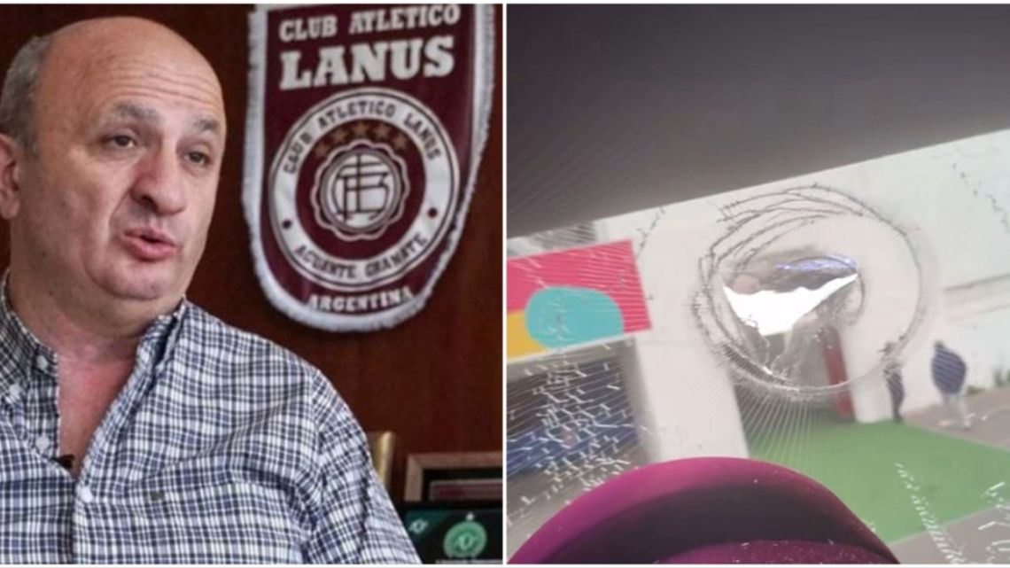 Nicolás Russo, presidente de Lanús, explotó tras el ataque de los ...