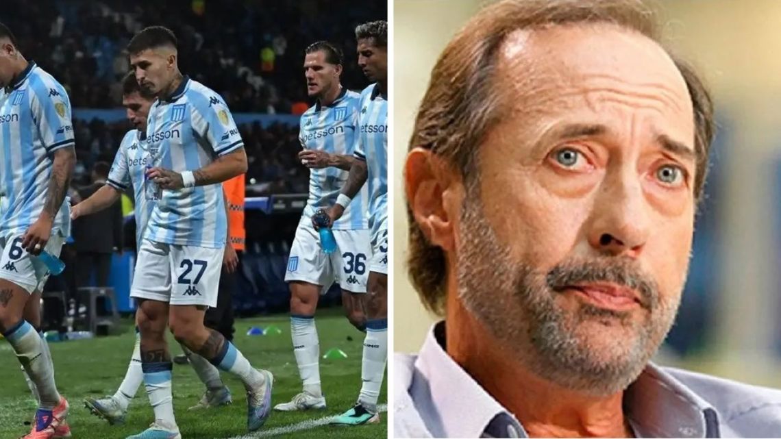 Tras la derrota de Racing, Guillermo Francella fue enfocado por las ...