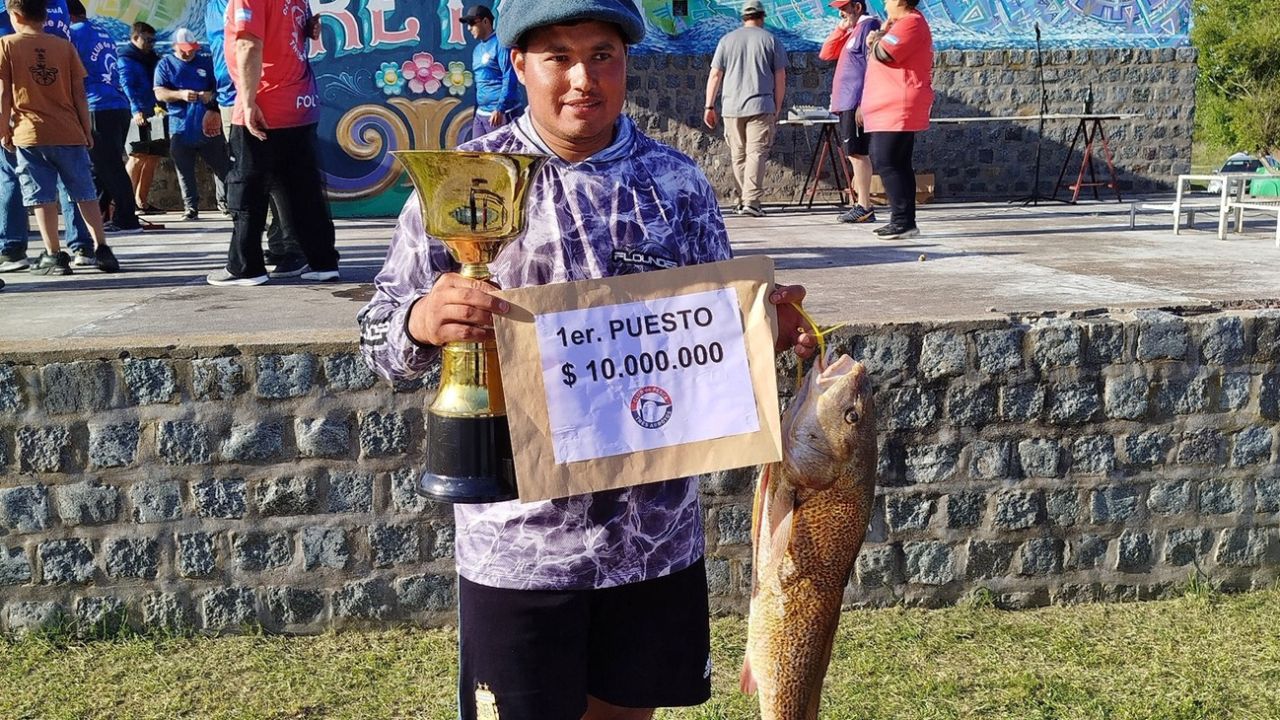 Una soberbia corvina rubia fue la captura destacada de los pescadores ...