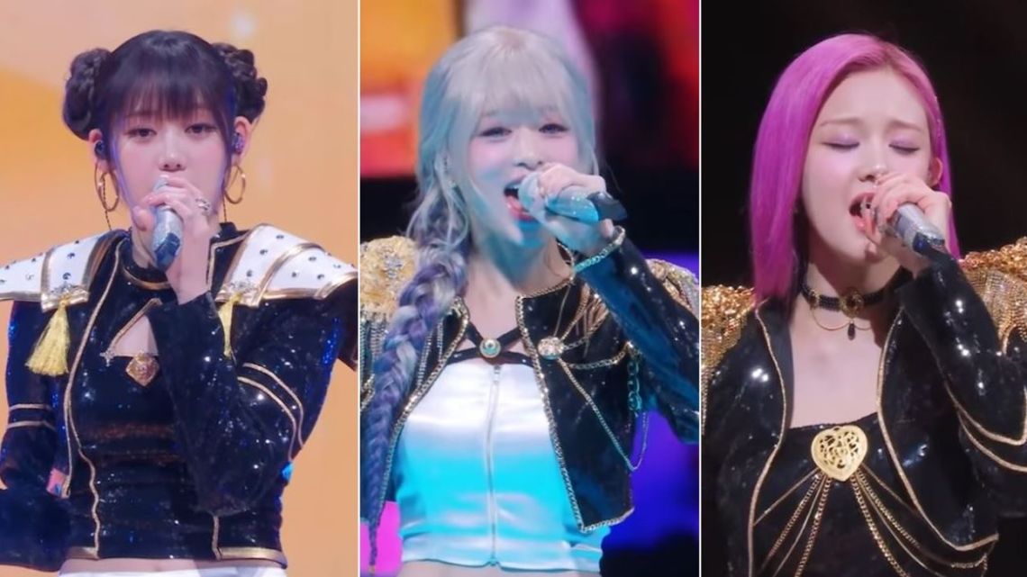 Ahyeon, Rora y Pharita de BABYMONSTER versionaron "GOLDEN" de "K-pop Demon Hunters" en los MAMA ...