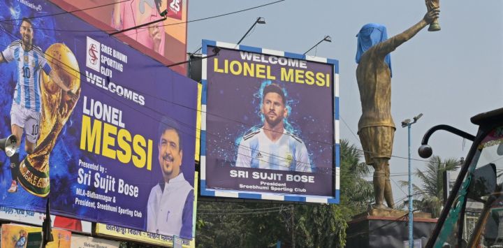 Messi to unveil 21-metre statue of himself on India 'GOAT' tour ...