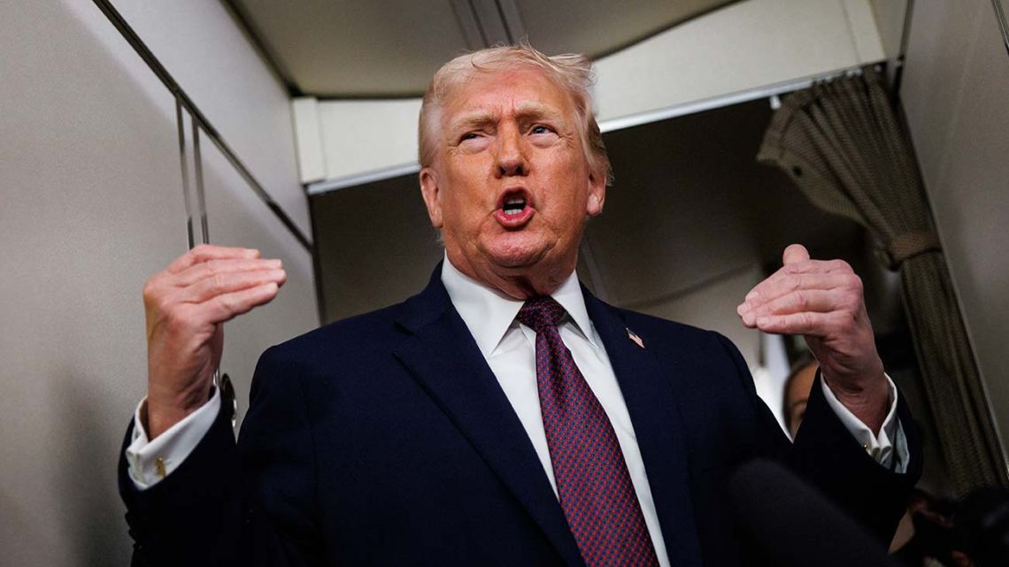 Donald Trump compartió una imagen editada para mostrarse como ...