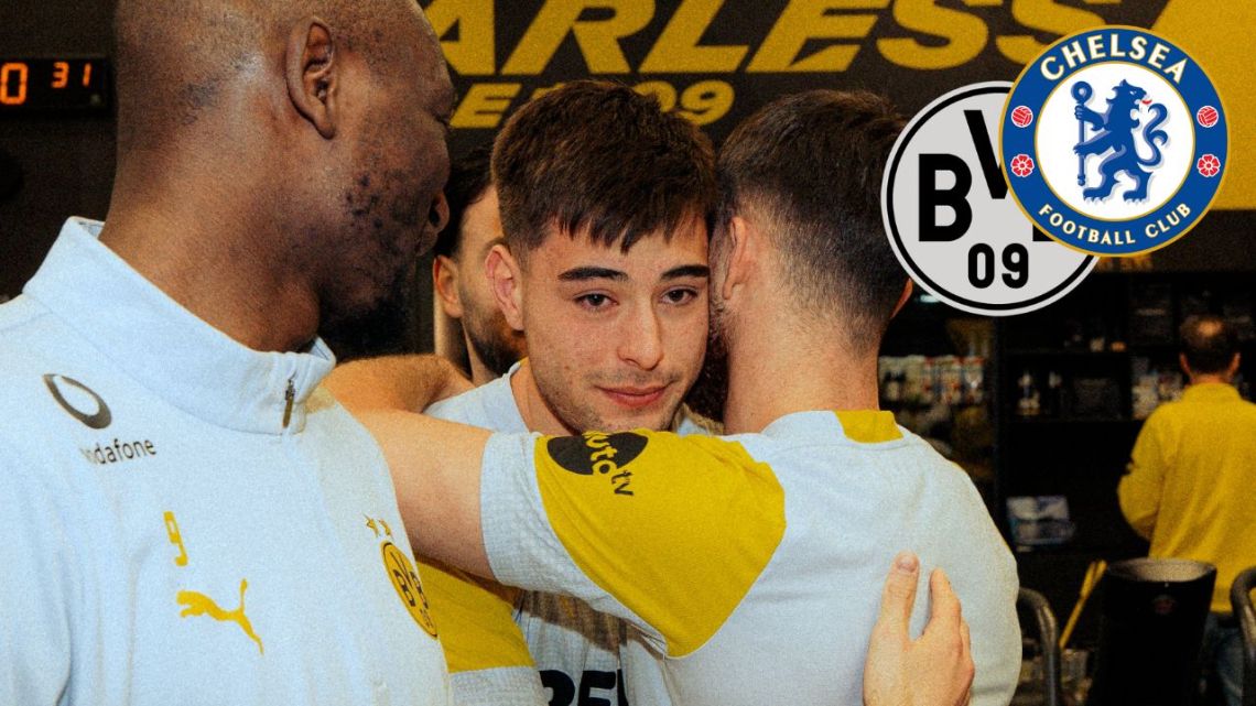 Aaron Anselmino volverá a Chelsea tras 5 meses en el Borussia Dortmund ...