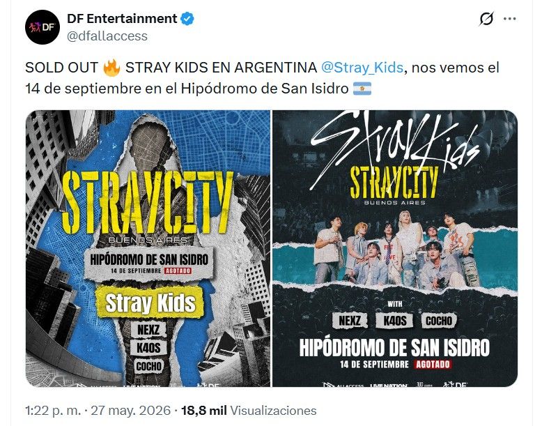 Comenzó la venta de entradas para el show de Stray Kids en Argentina ...