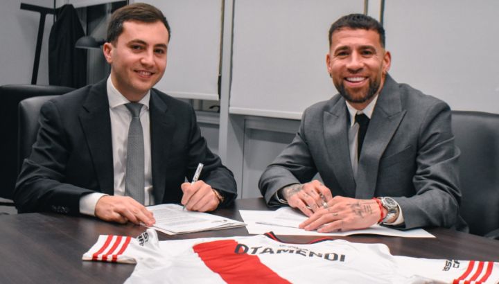 Oficial: Nicolás Otamendi firmó el contrato y es nuevo jugador de River ...